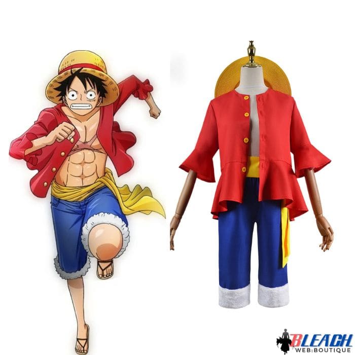 Bleach Web - Monkey D. Luffy One Piece Anime Cosplay Costume